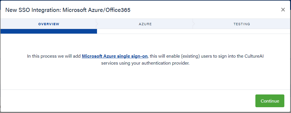 Configure Single Sign On with Microsoft AzureAD/Office 365
