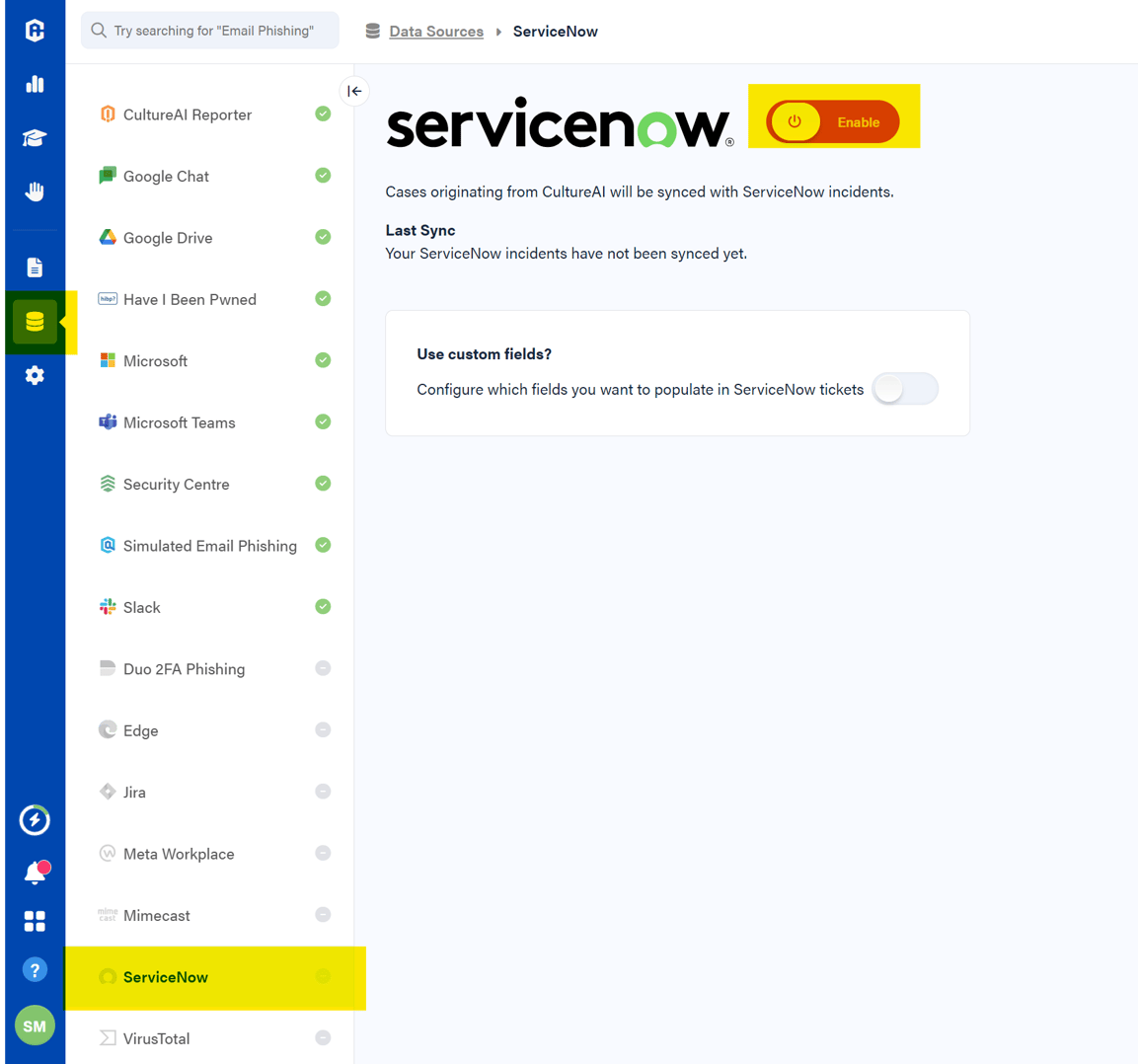 How to set up ServiceNow
