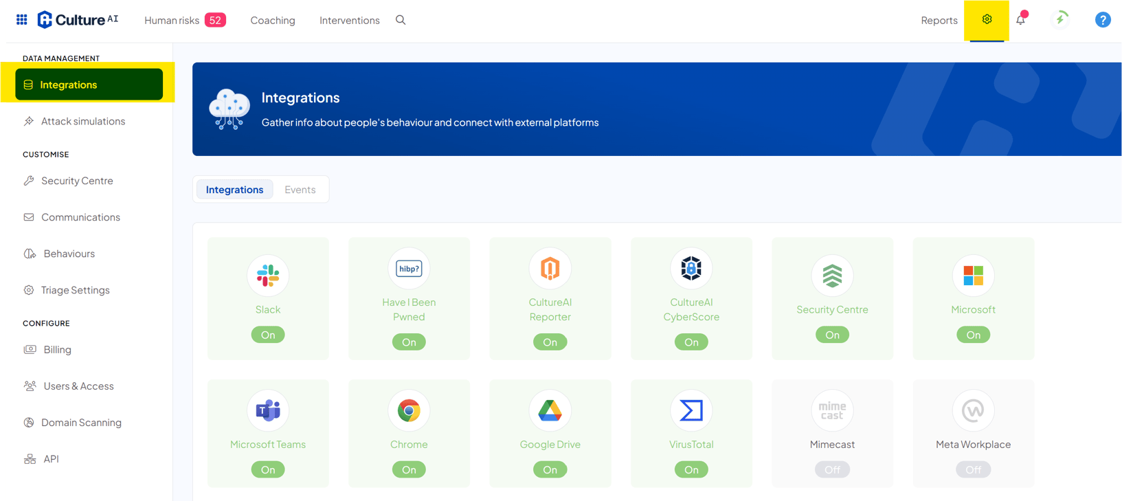 Enable the Meta Workplace integration