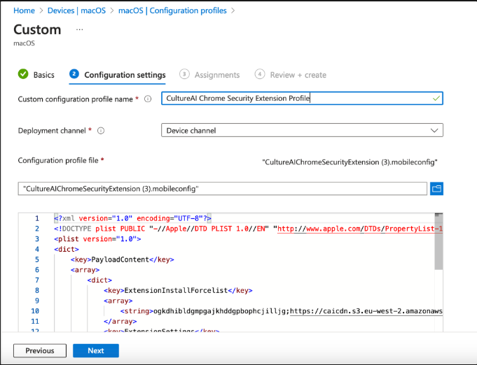 Installing the Google Chrome Extension (macOS) using MDM