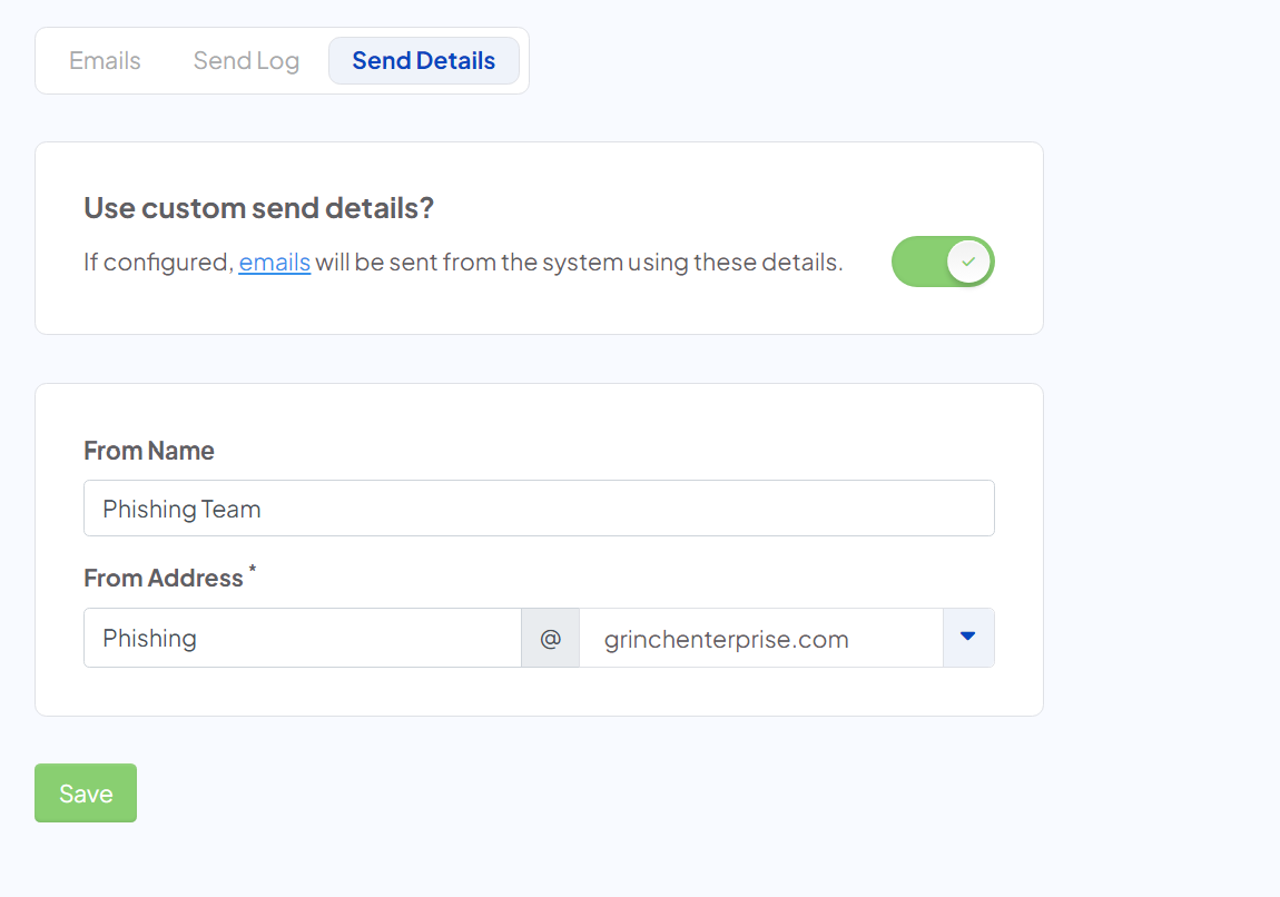 Set a custom email address for notifications