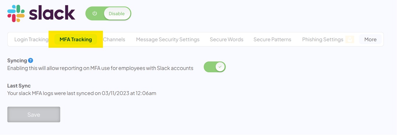 Slack Configurations