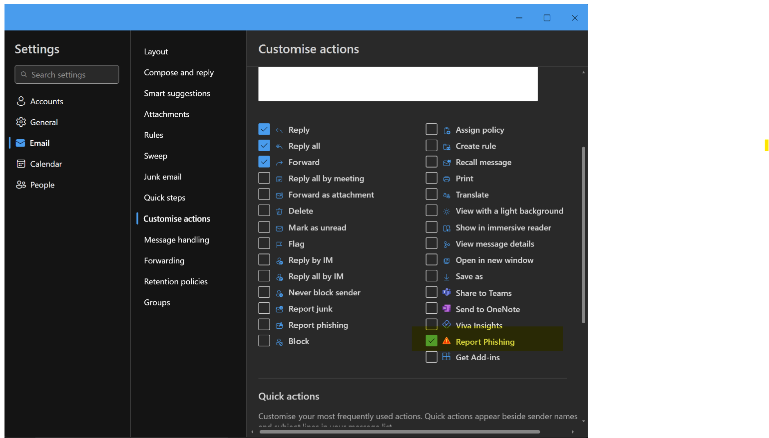 Troubleshooting - Missing reporting button in Outlook